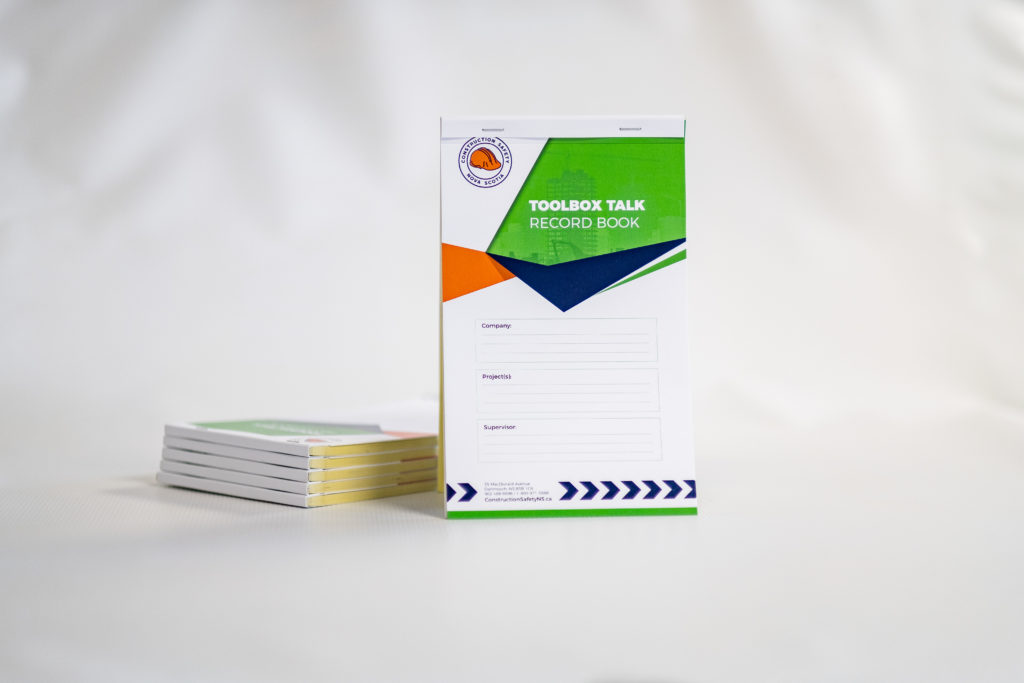 Tool Box Talk Record Book - Construction Safety Nova Scotia